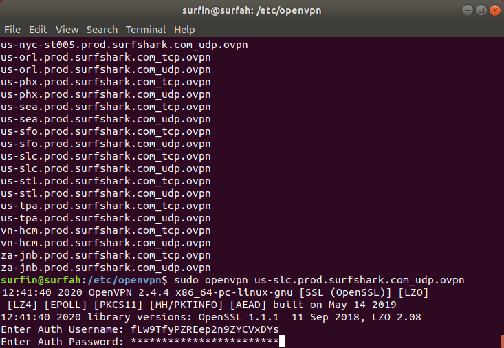 How To Set Up Manual Openvpn Connection Using Linux Terminal Surfshark Customer Support